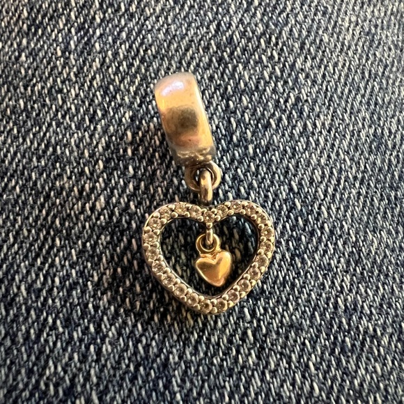 Pandora | Jewelry | Pandora Dangle Forever In My Heart Charm With 4k ...